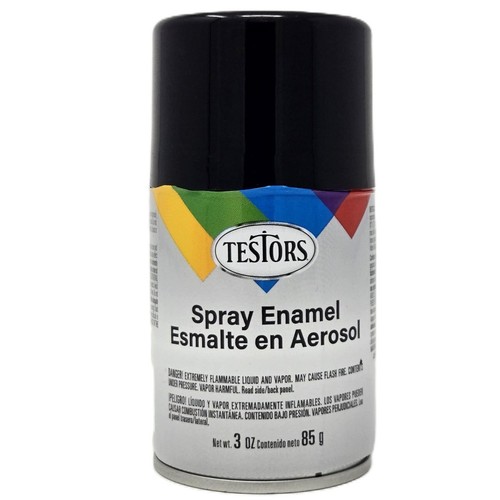Testors Gloss Black Enamel Spray Paint 3oz 1247 | eBay
