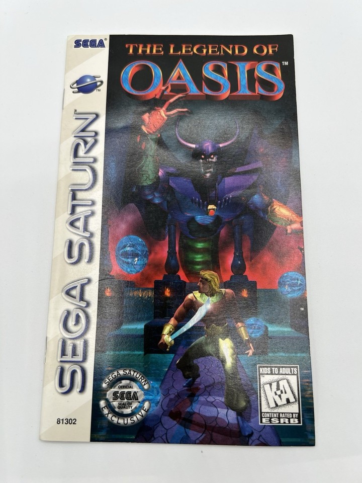 The Legend of Oasis Sega Saturn Disc & Manual Only: Untested | eBay