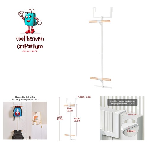 Backpack Hanger for Closet, Metal Storage Rack Backpack Hooks,2 Tiered ...