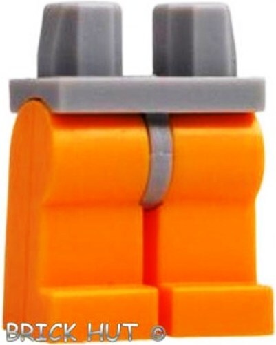 LEGO LEGS - ORANGE LEGS - DARK GREY HIPS - SELECT QTY & COL - FAST ...