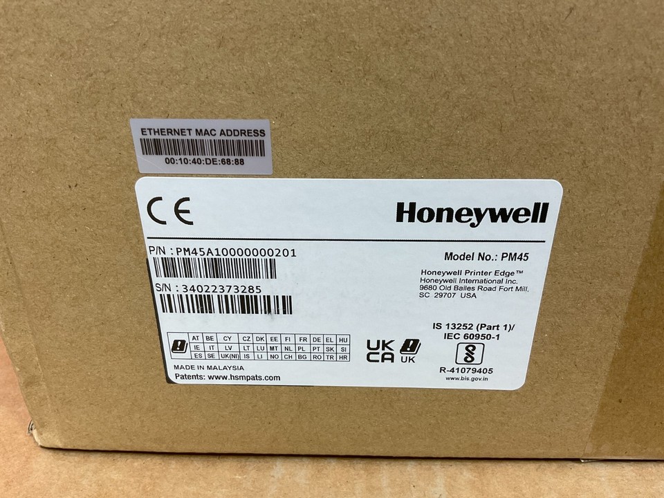 Honeywell EasyCoder PM45a Thermal Printer with Ethernet USB2 ...