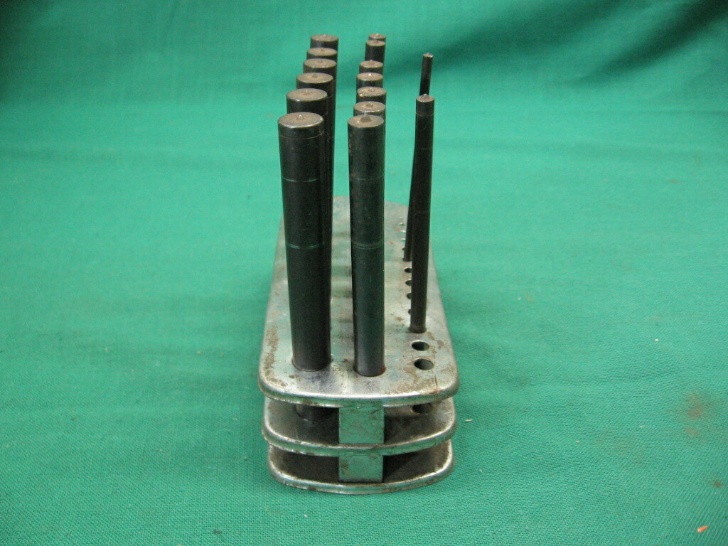 Vintage Partial Transfer Punch Set Center Round Hole Transferring; 16 ...