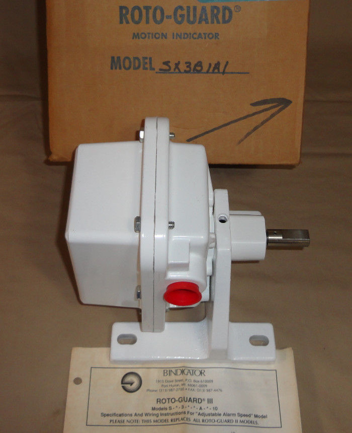 BINDICATOR SX3B1A1 ROTO-GUARD III MOTION INDICATOR EXPLOSION PROOF NEW ...