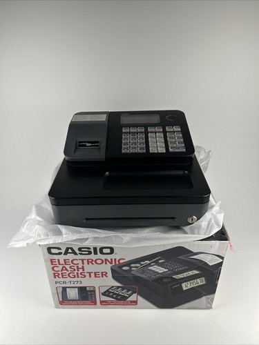 Casio PCR-T273 Cash Register Original Operating Keys, Manual, In Box ...