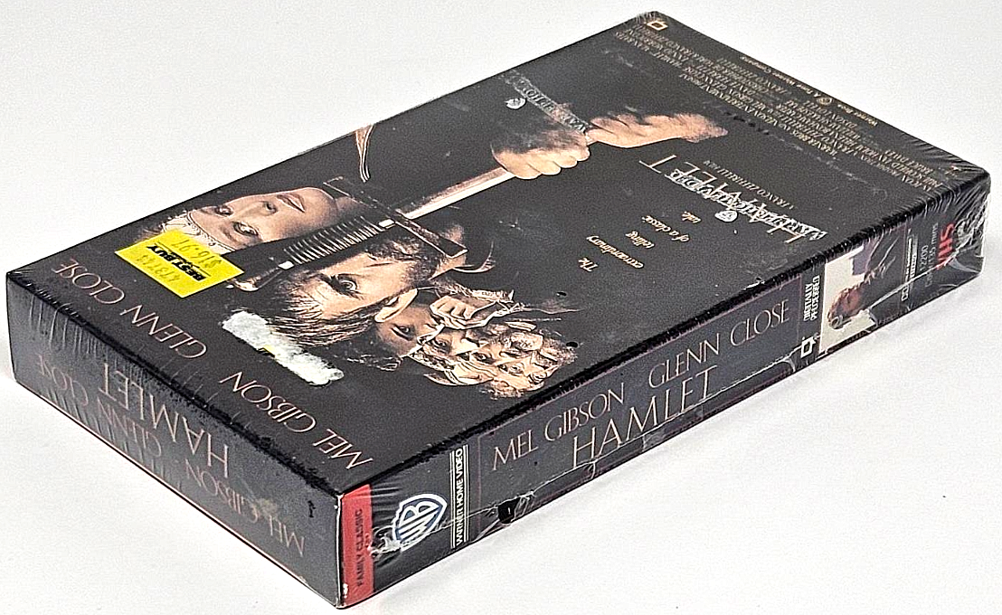 HAMLET Mel Gibson Gless Close VHS Tape Movie 12200 SEALED Warner Home ...