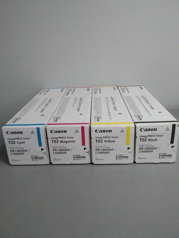 Canon T02 Toner Cartridge SET Yellow Magenta Cyan, Black imagePRESS ...