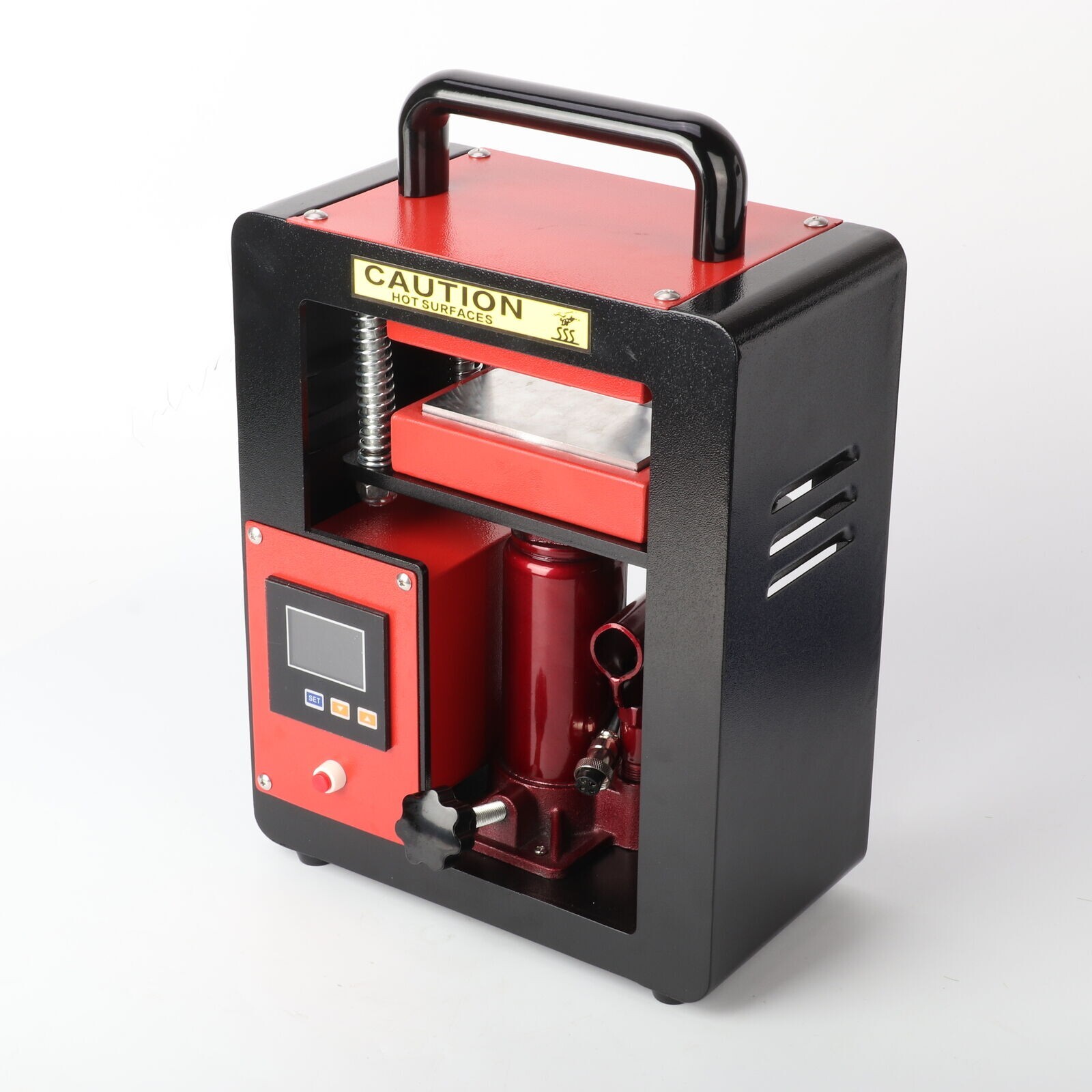 5 Ton Press Machine 2.4"x4.7" Dual Heat Plates 110V Manual LCD ...