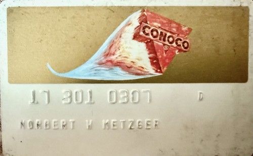 Conoco (Continental Oil Company) Credit Card | eBay
