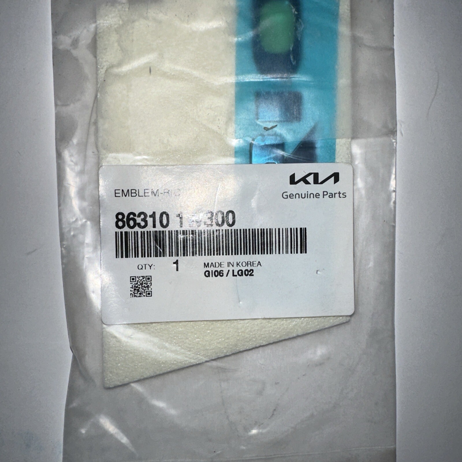 NEW OEM Kia Rio 2012-2017 Emblem Nameplate 863101W300 SEALED | eBay