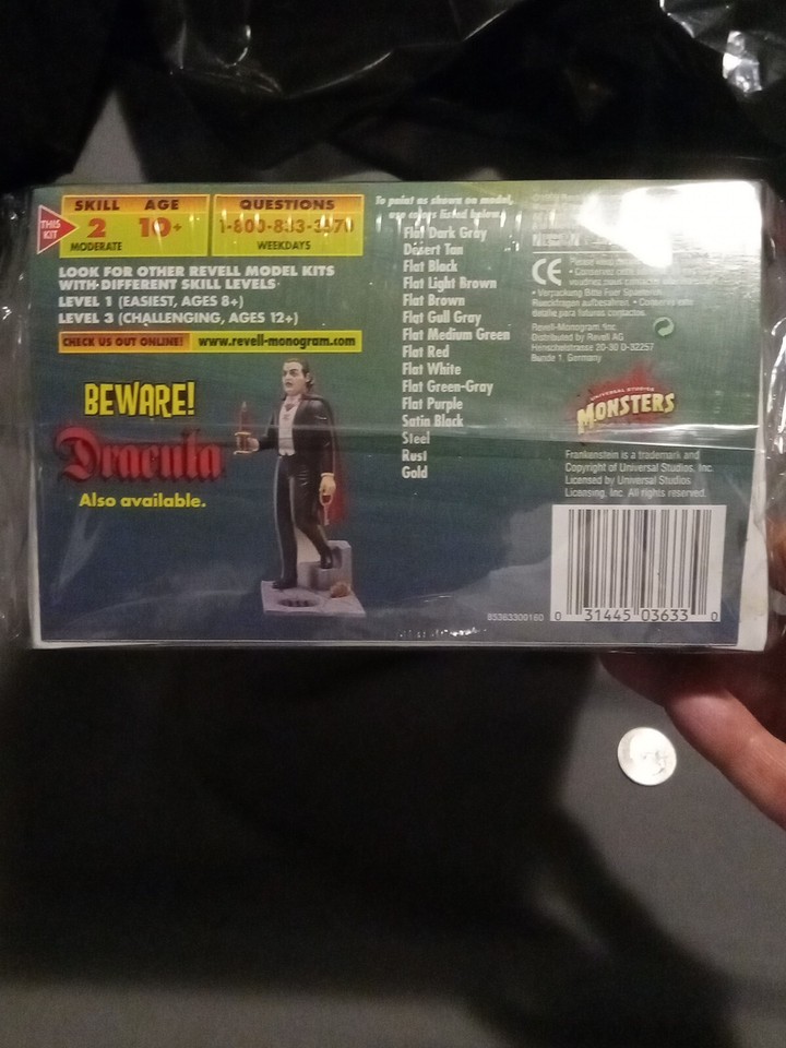 Revell Frankenstein monsters of the movies plastic kit #85-3633 1:12 ...