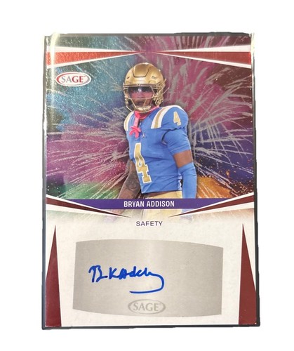 2025 Sage HIT High Series Autograph Bryan Addison #A-BA UCLA Bruins SSP ...
