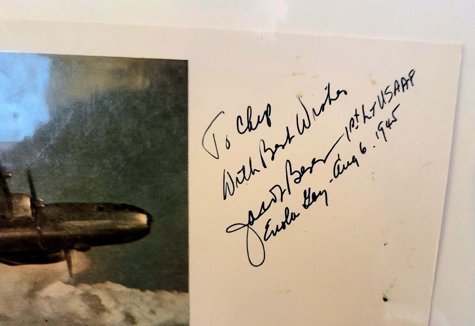 509th ENOLA GAY Hiroshima JACOB BESER SIGNED with Photograph | eBay