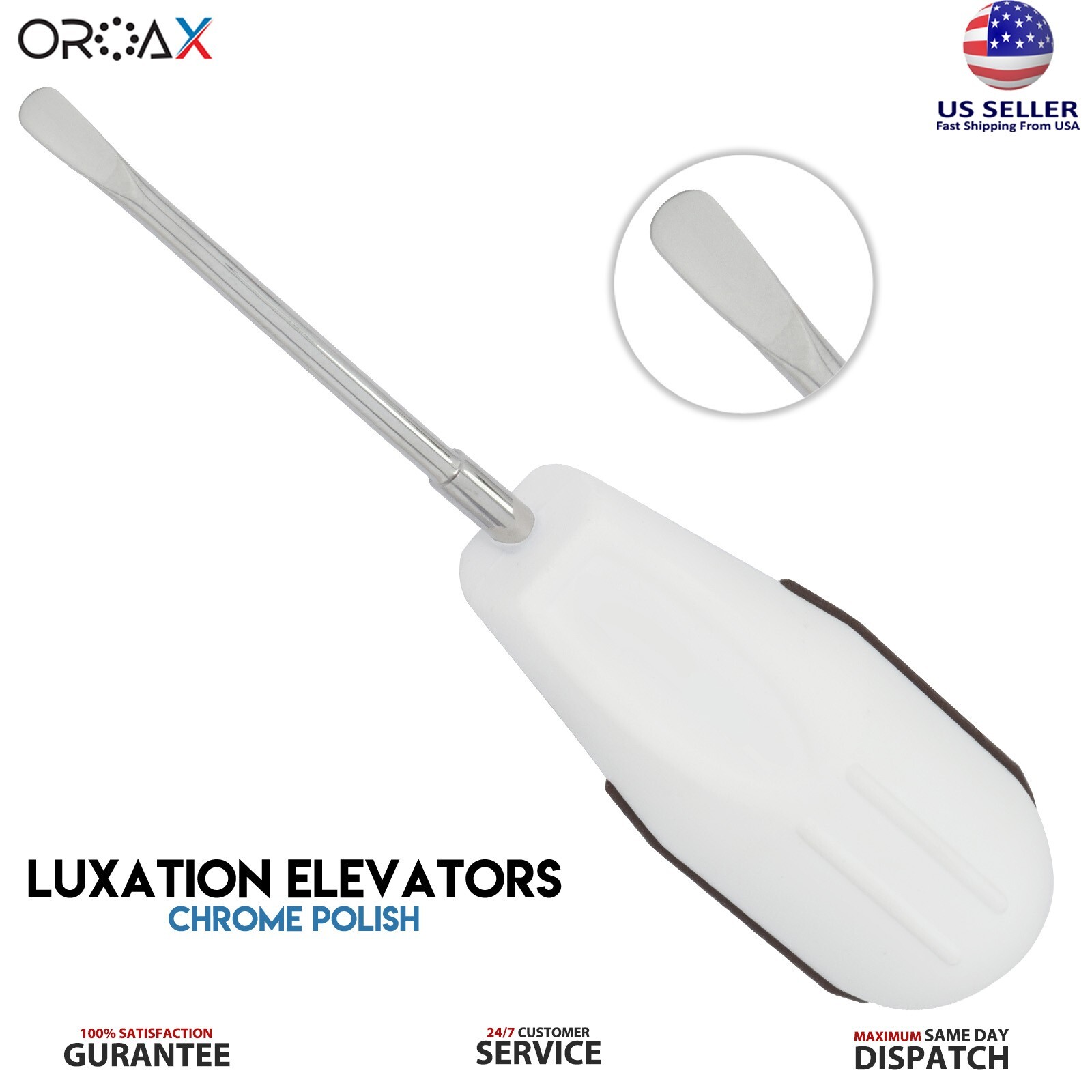 10 Pcs white Dental Root Elevators Oral Surgery PDL Luxating Tooth ...