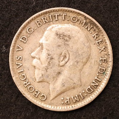 *Great Britain George V 3 pence silver coin 1915 1.41g, 16mm [E4803]7b5 ...
