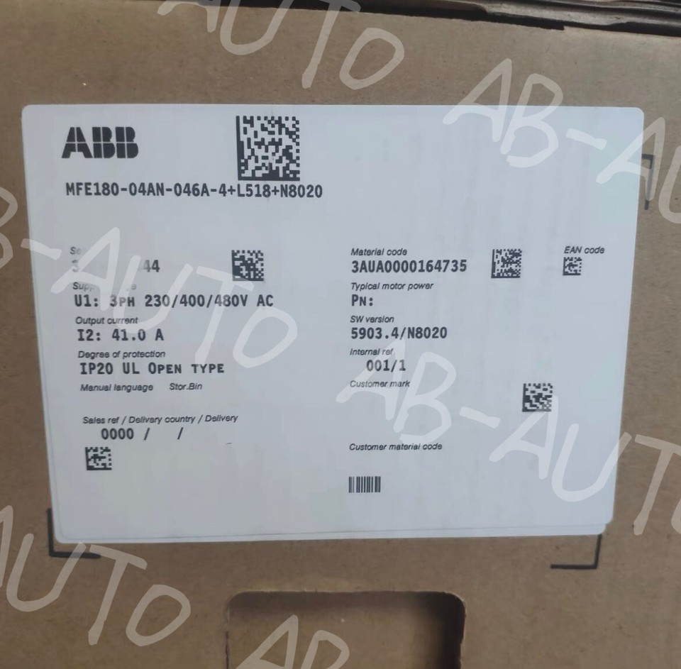 MFE180-04AN-046A-4+L518+N8020 ABB MFE180 Driver Brand NEW FedEx ...