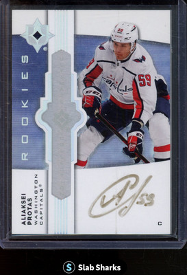 2021 ULTIMATE COLLECTION ALIAKSEI PROTAS ULTIMATE EMBLEMS ROOKIE AUTO ...