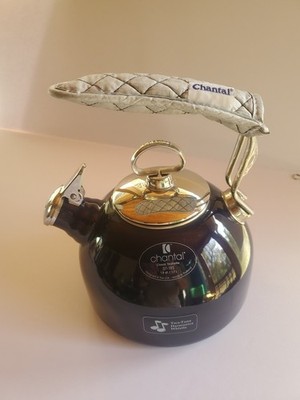 Chantal 1.8Qt 37-18S Cobalt Blue Enamel Classic Tea Kettle w Harmonica ...