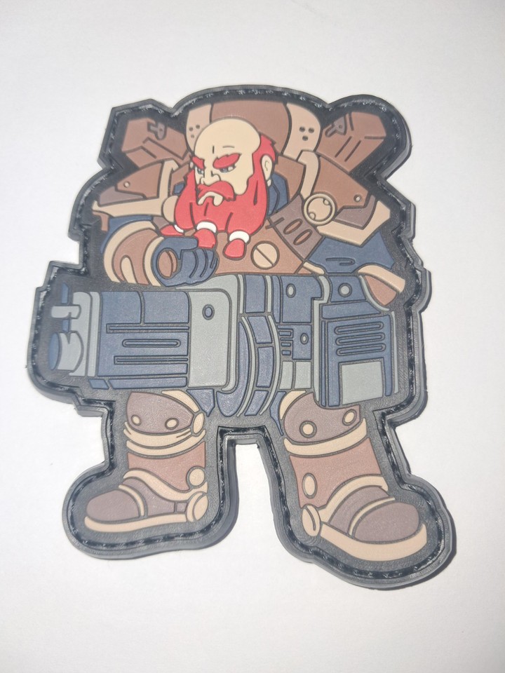 Warhammer 40k Space Marines Spinoff PVC Morale Patch Hook And Loop ...