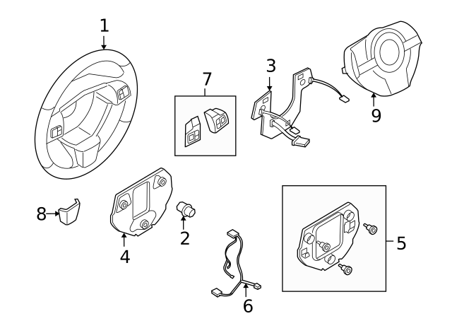 Genuine GM Steering Wheel 13231661 | eBay