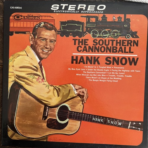 Hank Snow The Southern Cannonball Camden Vinyl Record Album LP CAS-680 ...