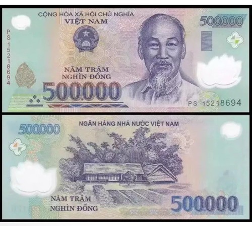 5 Million VIETNAMESE DONG 5,000,000 10x 500,000 VIETNAM Authentic ...