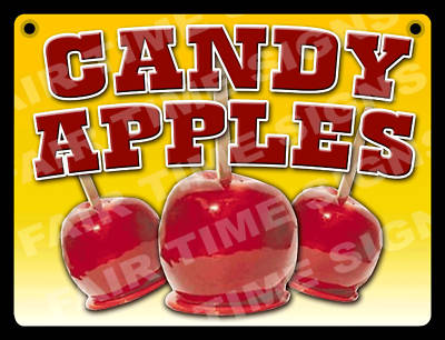 CANDY APPLE SIGN - Concession Trailer,Stand, Restaurant | eBay