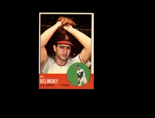 1963 Topps 33 Bo Belinsky EX #D1,313045 | eBay Australia