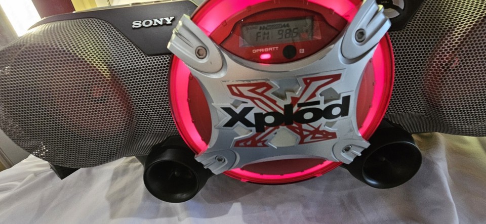 Sony Xplod CFD-G505 Boombox CD Radio Cassette-Corder Tested Working | eBay