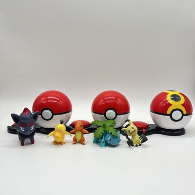 Pokemon Surprise Attack Spinning Poke Ball Battle Game Replacement 3 ...