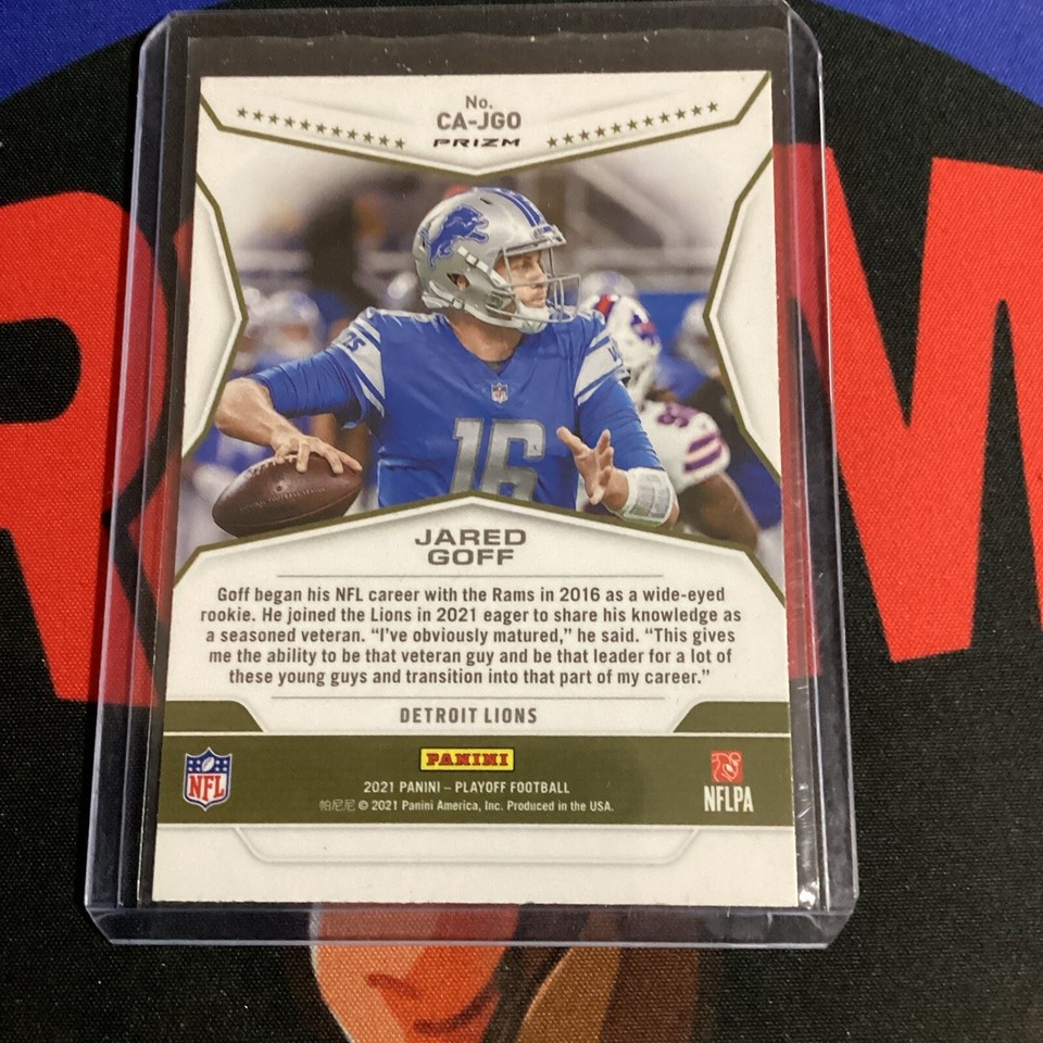 2021 Playoff Call To Arms Purple Jared Goff | eBay