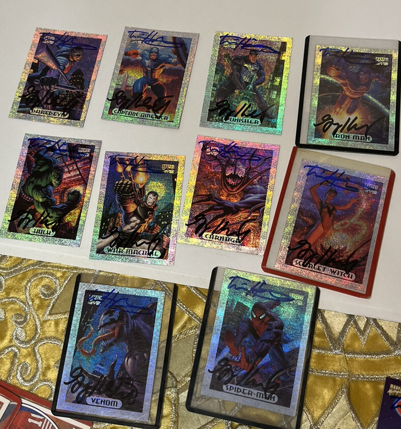 Comic Con 1994 SIGNED SET 10-Limited Edition Marvel Masterpieces ...