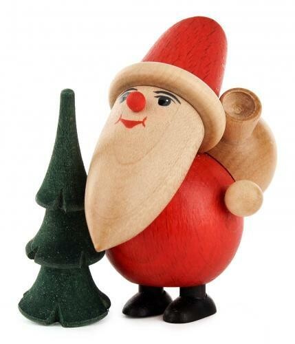 Santa Tree Wooden German Figurine - Handmade in Germany | eBay