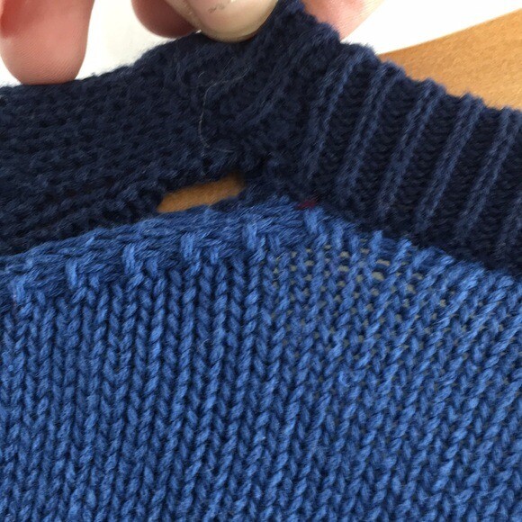 Hathaway Vintage Hand Intarsia Golf Course Scene Swea… - Gem