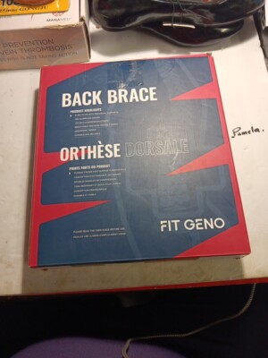 Fit Geno Back Brace for Men and Women Size Medium Back Lumbar Pain NIB ...