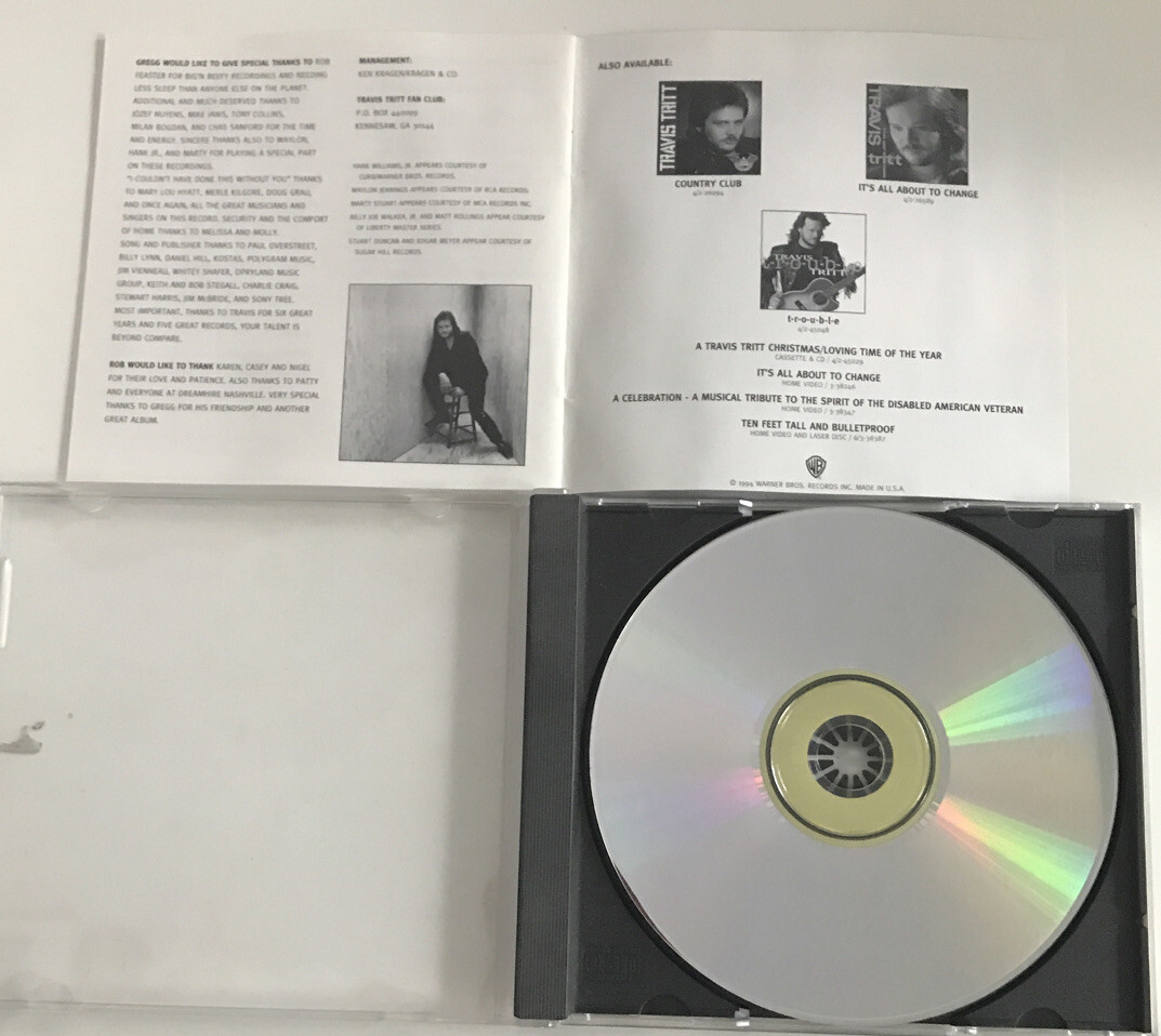 Ten Feet Tall and Bulletproof by Travis Tritt (CD, Apr-1994, Warner ...