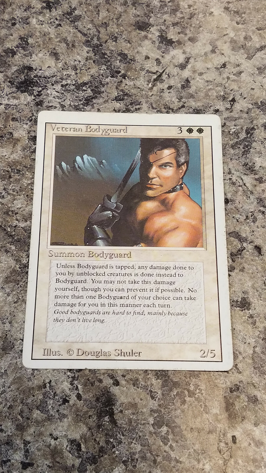 Veteran Bodyguard - Magic the Gathering MTG Revised Edition Single Card ...