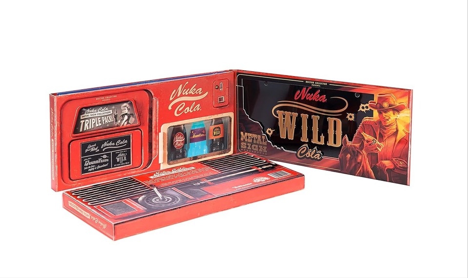 Fallout: Nuka Cola Metal Sign Collection Triple Pack - BRAND NEW AND ...
