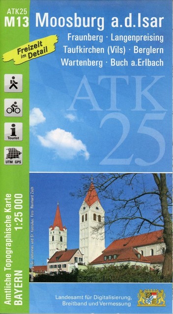 Moosburg an der Isar 1 : 25 000 (2019, Sheet Map) online kaufen | eBay.de