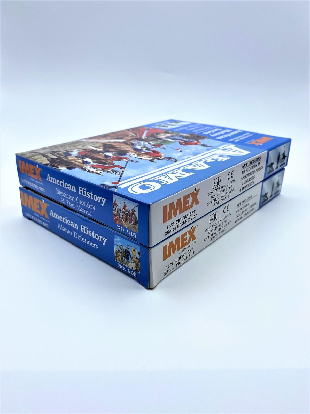 IMEX 1/72 Alamo Lot #509 Alamo Defenders & #515 Mexican Cavalry at the ...