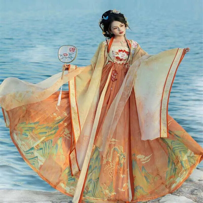 Chinese Hanfu Dress Women Cosplay Party Outfit Traditional Summer Hanfu ...