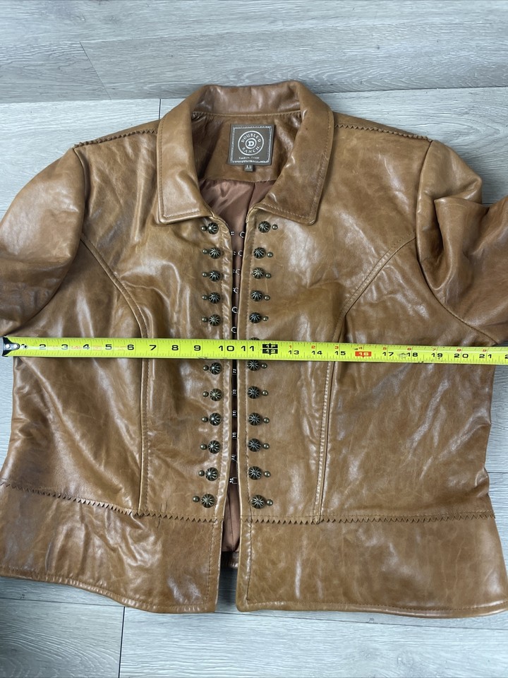 Double D Ranch Leather Jacket - Light Brown - Size XL | eBay