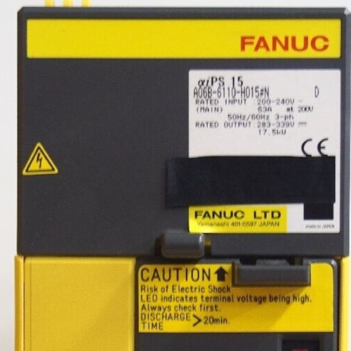 A06B-6110-H015 #N D FANUC Power Supply Removed From The Working Machine ...
