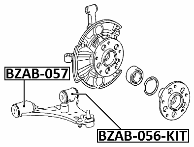 Front Bushing, Front Control Arm Fits Mercedes Benz A1693300407 ...