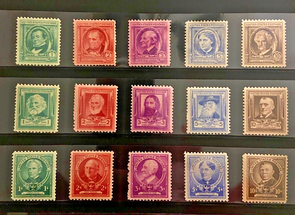 US STAMPS SC#859-893 FAMOUS AMERICANS COMPLETE SET MINT OG NH | eBay
