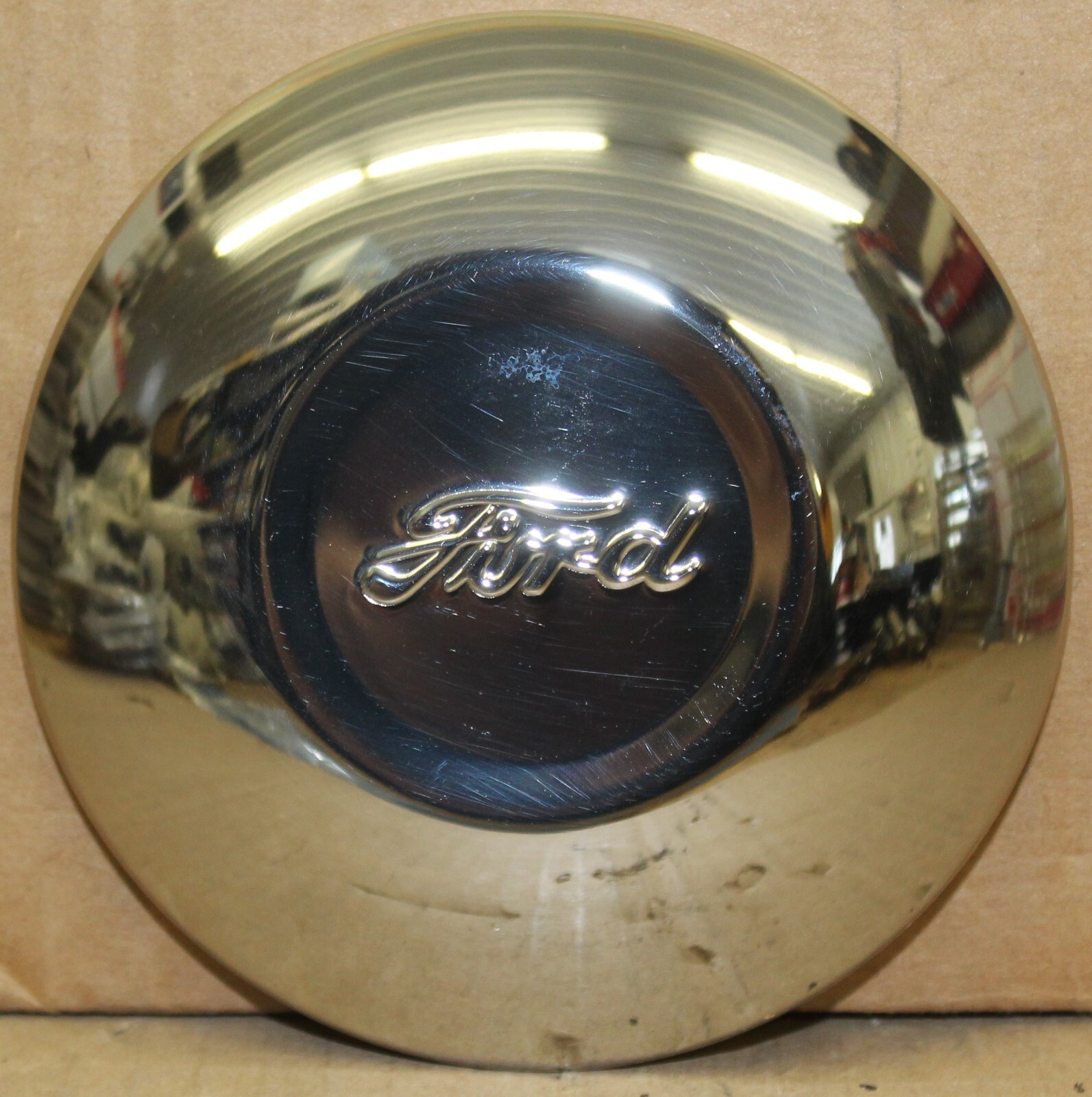 Polished Stainless Steel Reproduction Hub Cap, Fits 1930-31 Ford Model ...