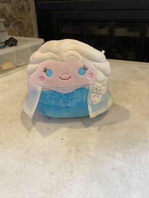 Elsa Disney Frozen Princess 6.5” Squishmallow Plush 7" Stuffed Toy Cape ...