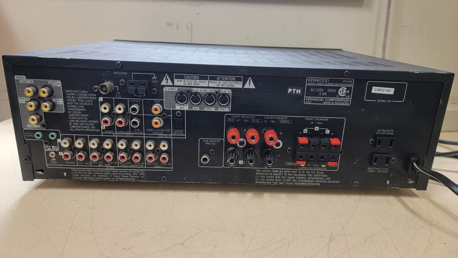 Kenwood VR-506 Audio-Video Surround Receiver | eBay