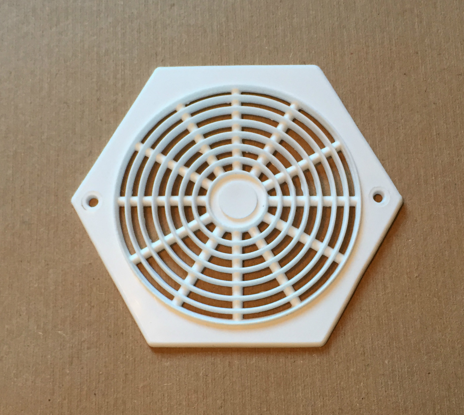 8 X 3 Inch Hexagonal Air Vents WHITE Caravan Motorhome Camper Gas Boats ...