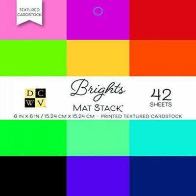 DCWV®️ MAT STACK - DCWV - 6 X 6 - BRIGHTS TEXTURED (42 SH) PS-006-00095 ...