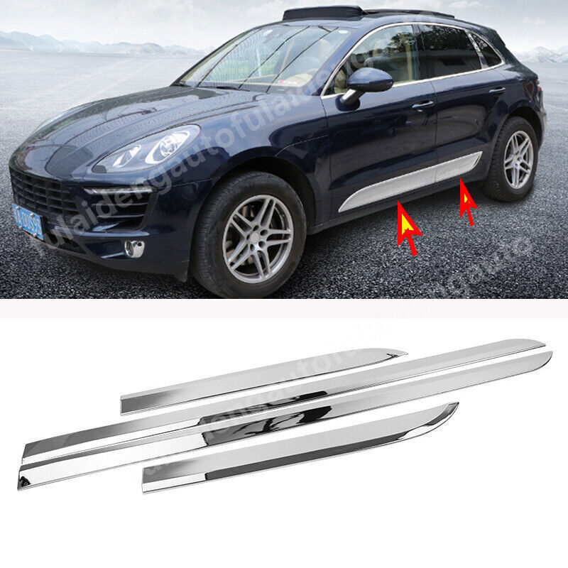For Porsche Macan 2015-2024 Chrome Car Side Door Body Guard Molding ...